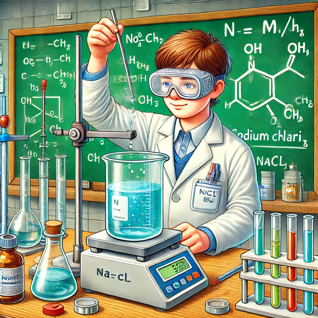 Calcul de la Quantité de Matière en NaCl - Exercice corrigé