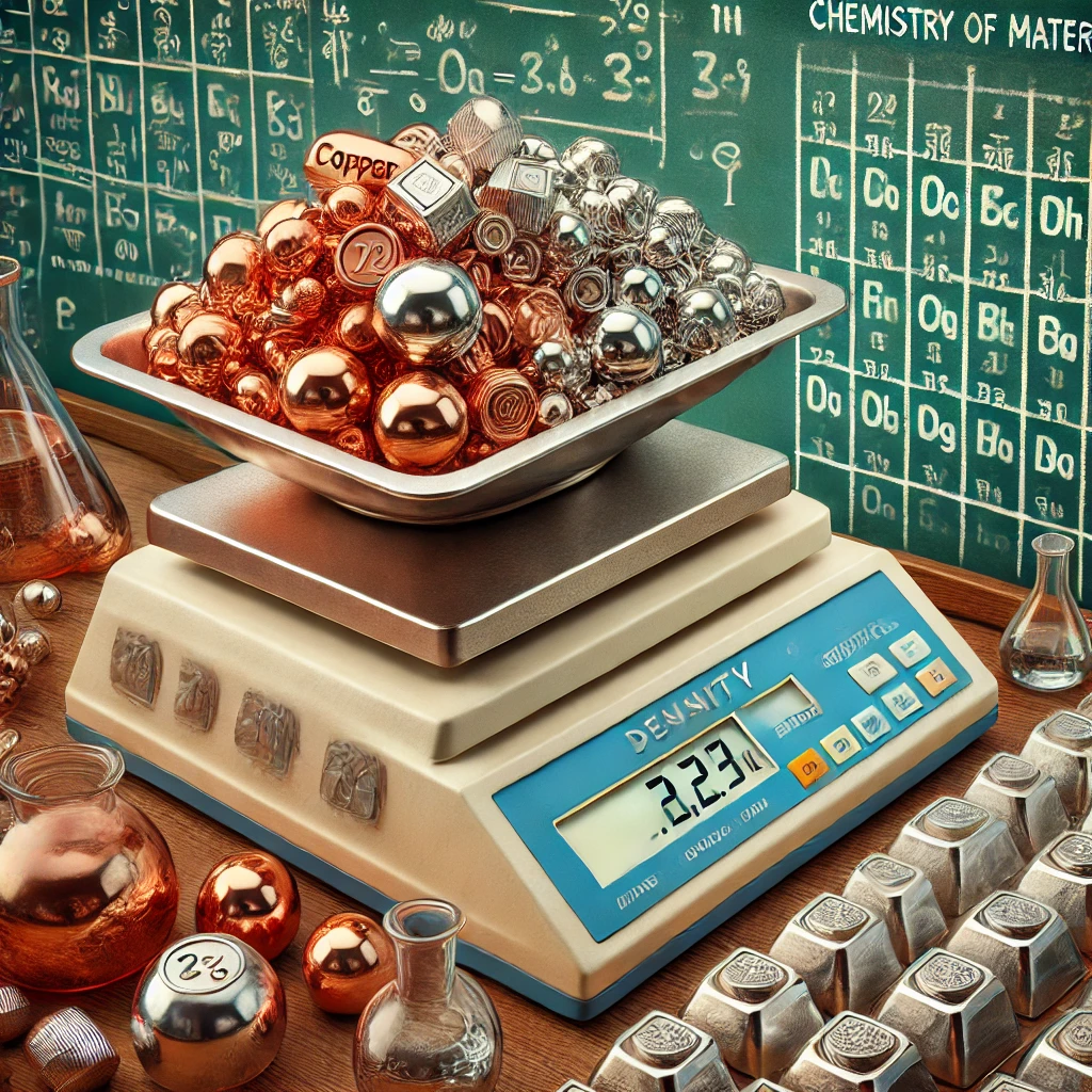 Calcul de la densité d'un alliage métallique - Exercice corrigé