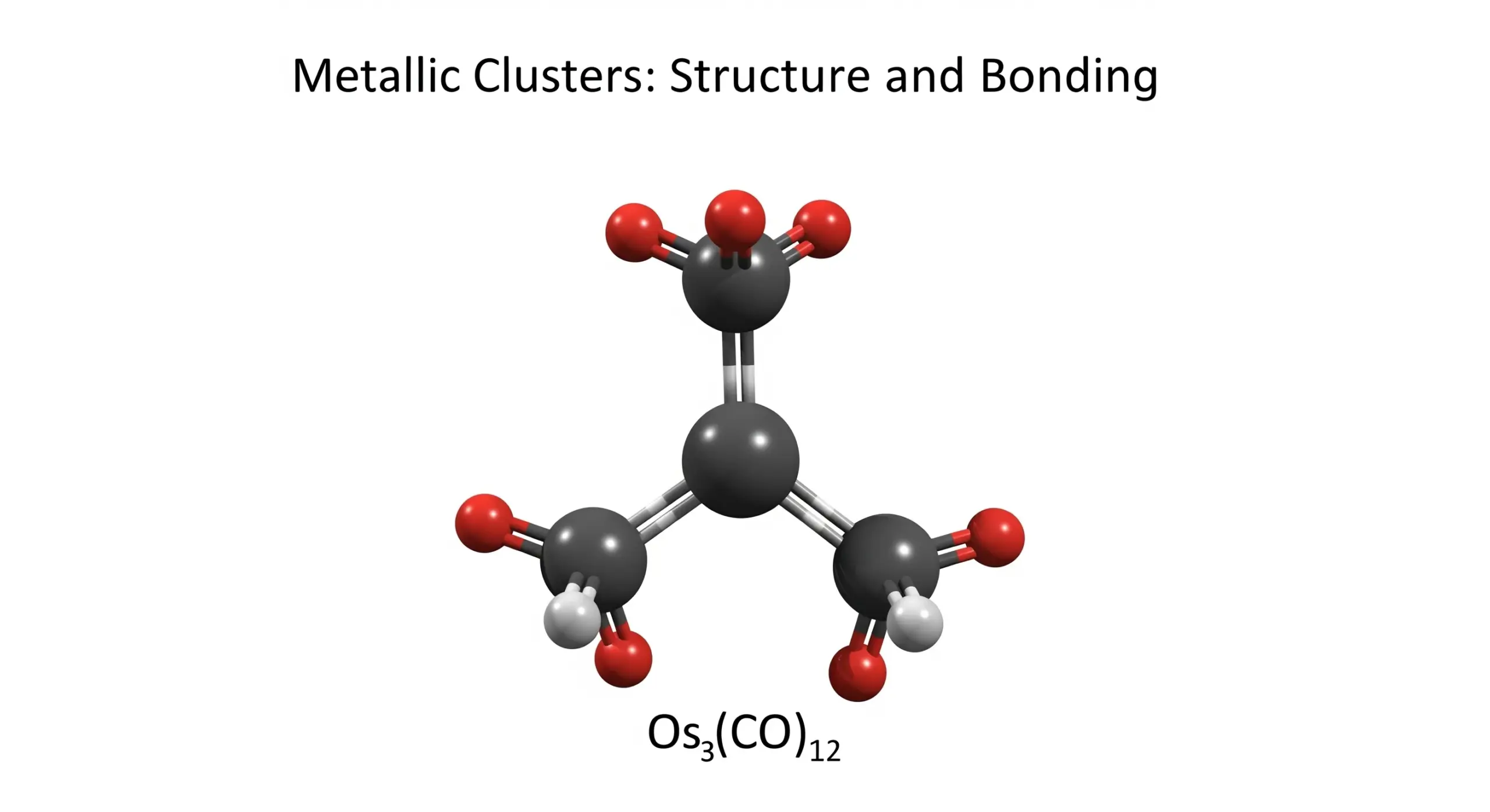 Cluster Métalliques : Structure et Liaison - Étude de chimie